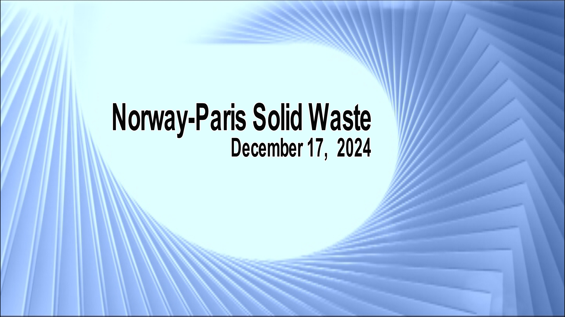 Norway Paris Solid Waste 12/17/24